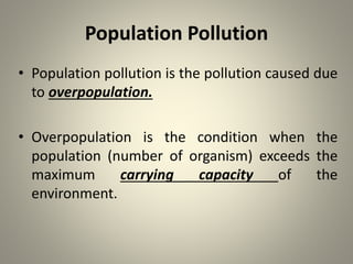 human population environment | PPTX