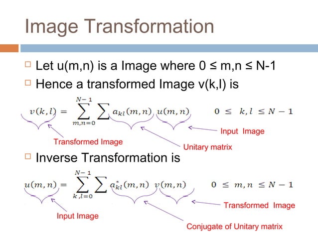 Chapter 4 Image Processing: Image Transformation | PPT | Technology & Computing