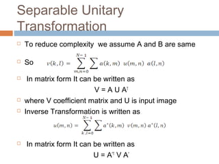 Chapter 4 Image Processing: Image Transformation | PPT