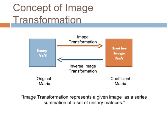 Chapter 4 Image Processing: Image Transformation | PPT | Technology & Computing