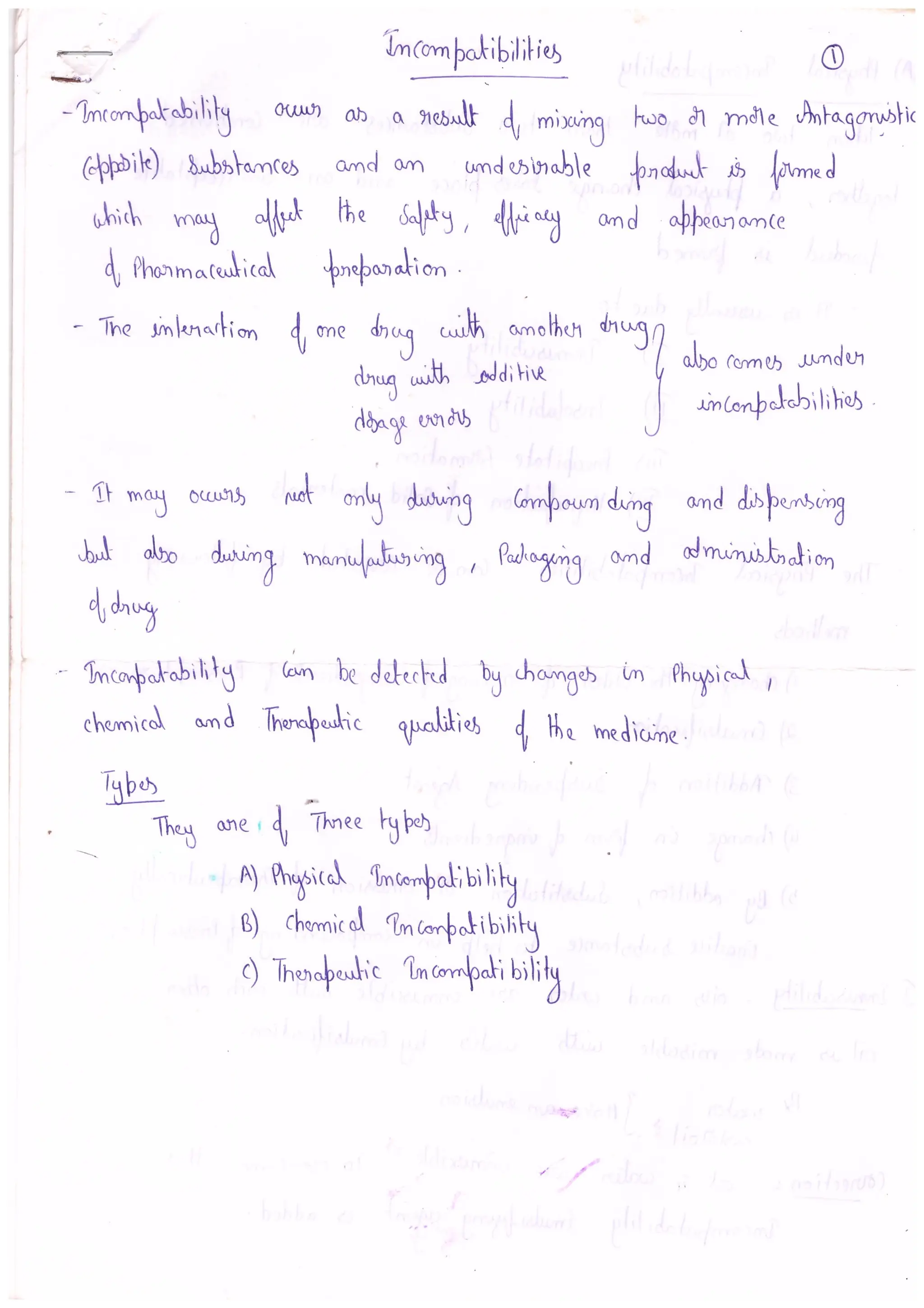 pharmaceutical incompatibilities, overcoming methods | PDF