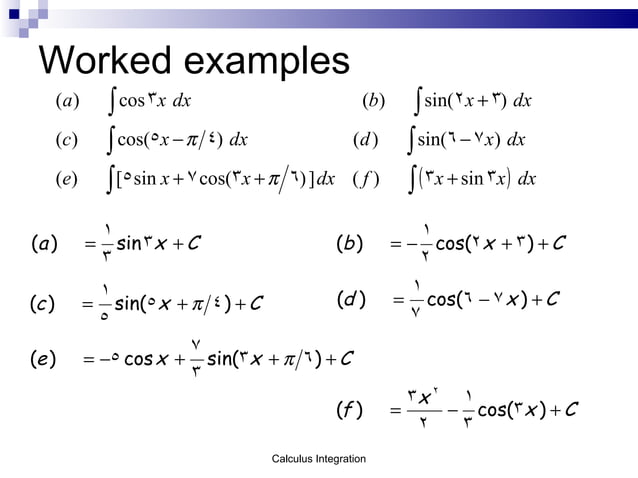 Chapter 4 Integration 