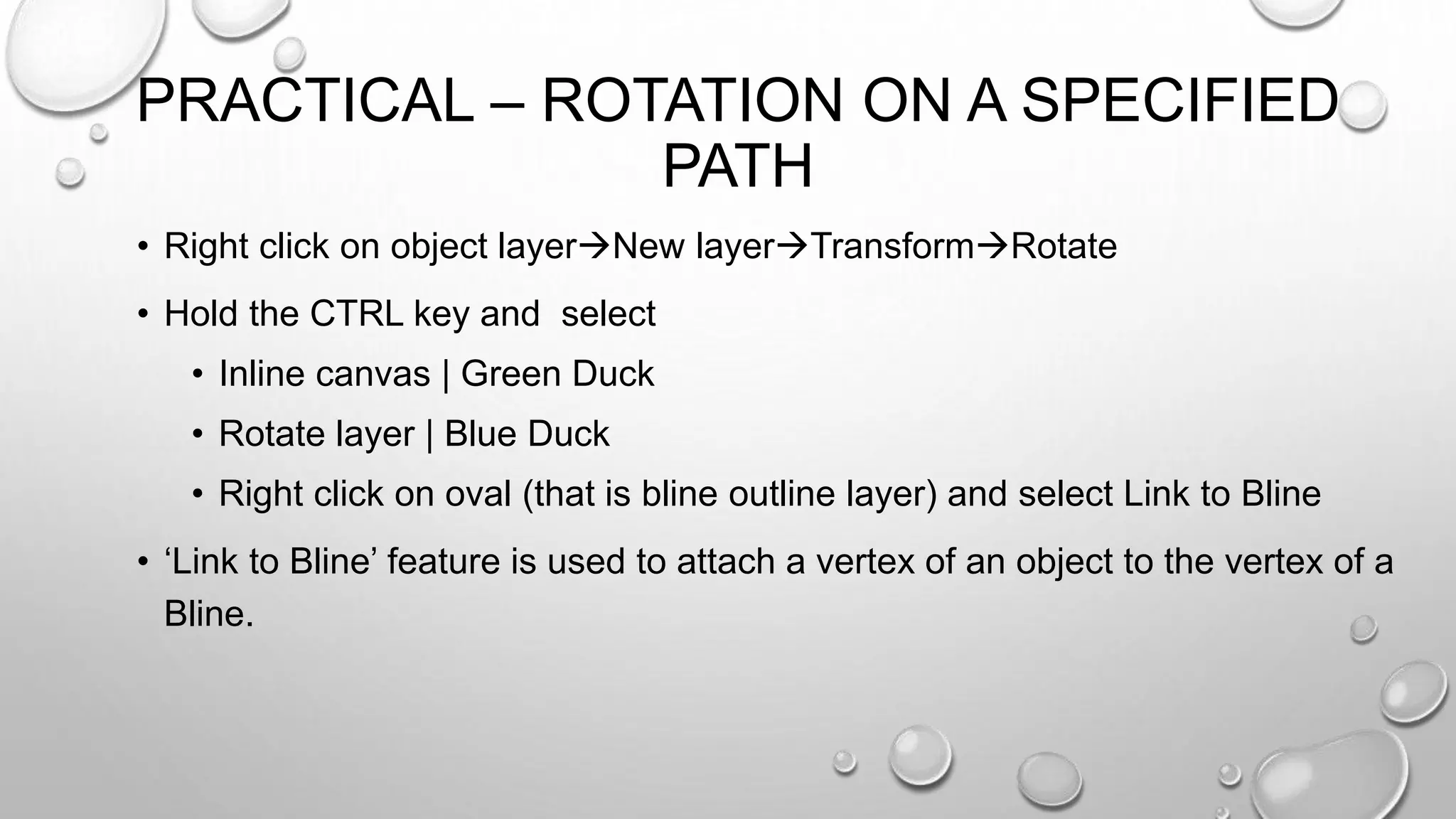 Std 11 Computer Chapter 4 Introduction To Layers Part 2 Practical Rotation On A Specified Path