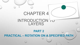 Std 11 Computer Chapter 4 Introduction to Layers (Part 2 Practical :Rotation on a Specified Path ...