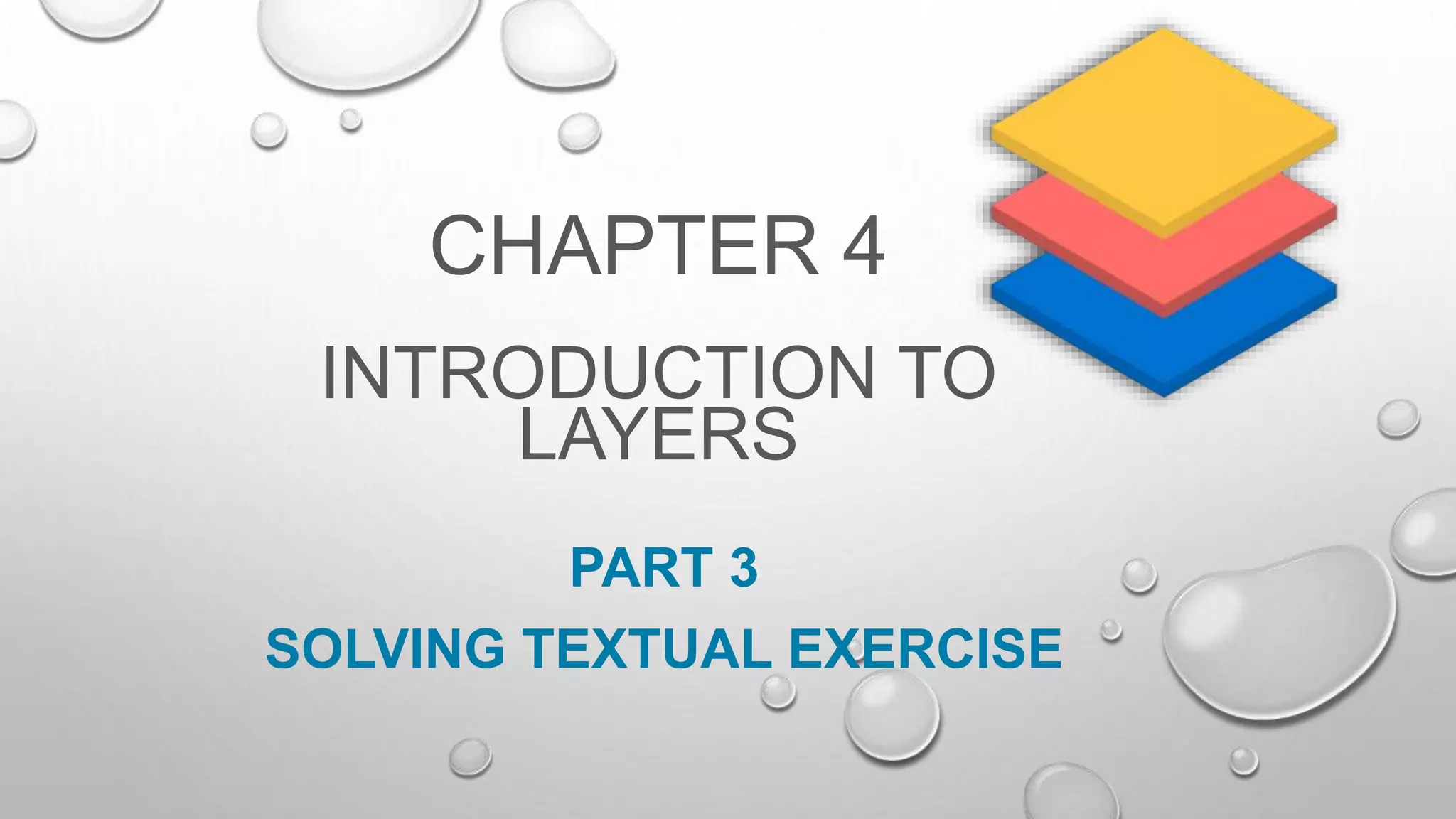 Std 11 Computer Chapter 4 Introduction To Layers Part 3 Solving