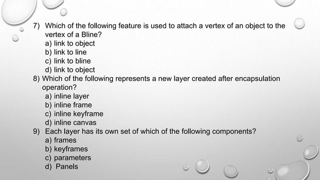 Std 11 Computer Chapter 4 Introduction to Layers (Part 3 Solving Textual Exercise) | PPT