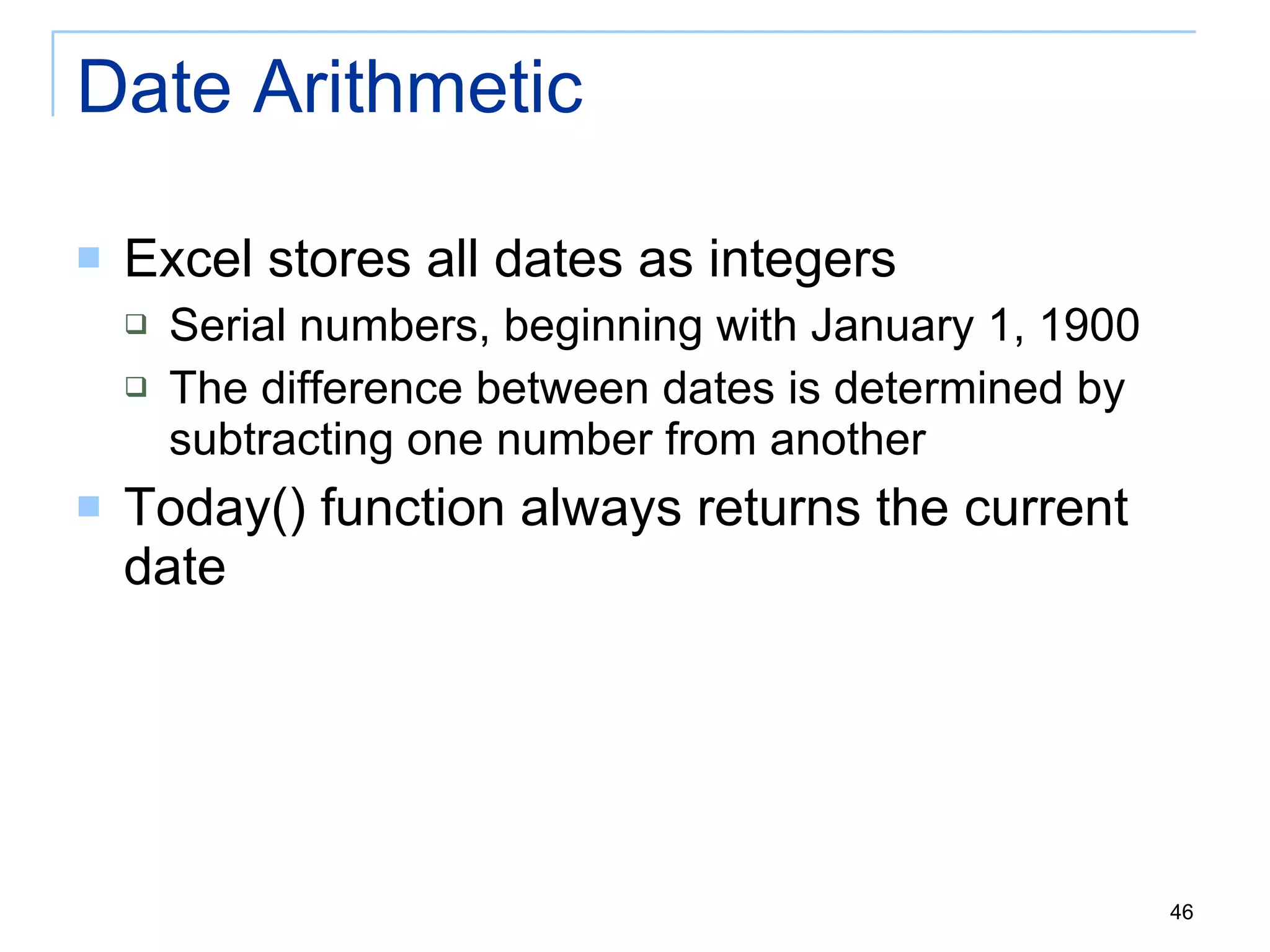 TID Chapter 4 Introduction To Spreadsheet(Excel) | PPT