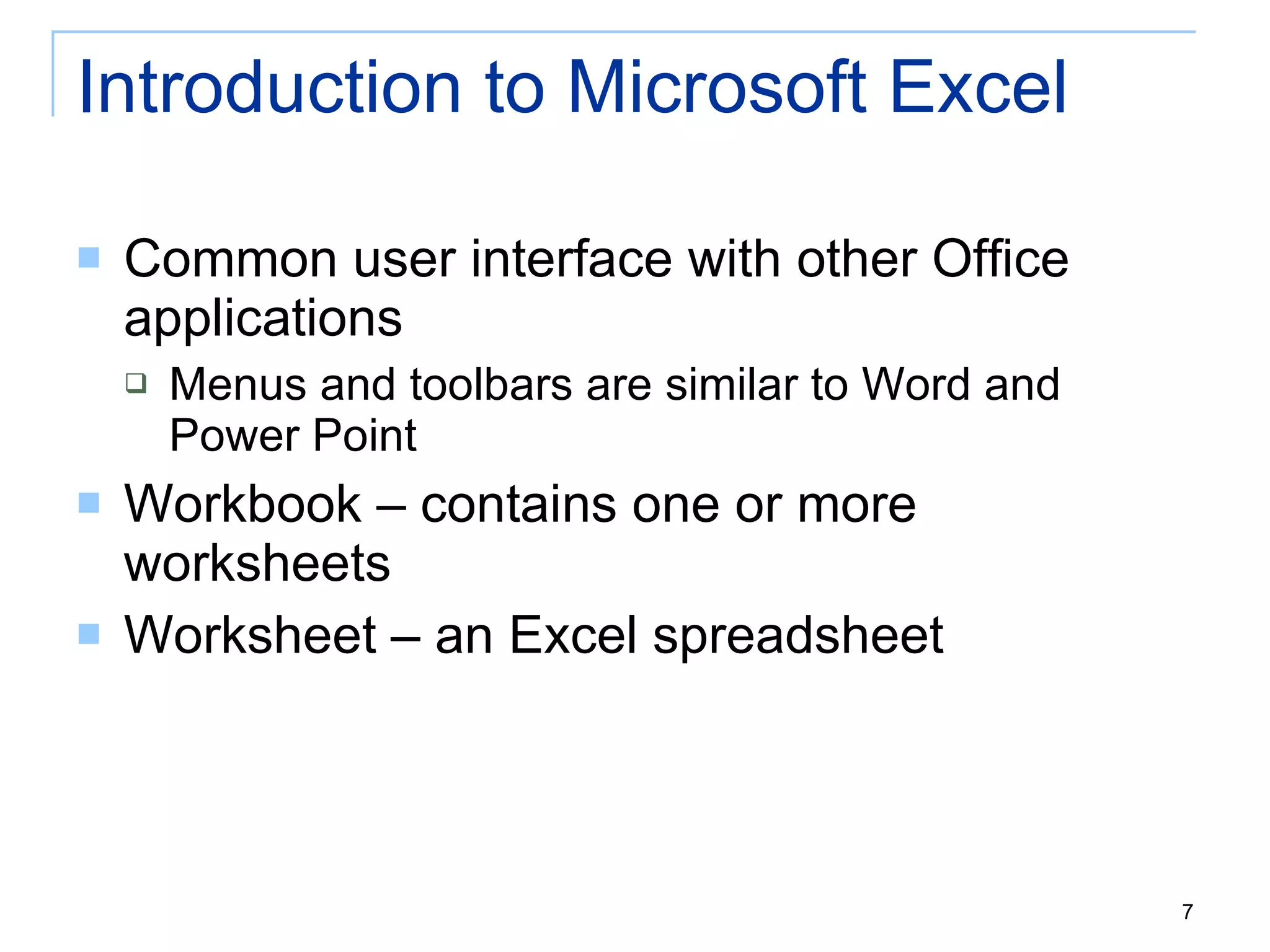 Tid Chapter 4 Introduction To Spreadsheetexcel Ppt Desktop Publishing Computer Software