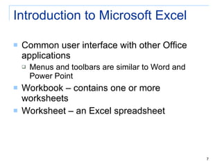 TID Chapter 4 Introduction To Spreadsheet(Excel) | PPT