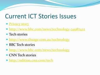 Chapter4 issues with ict2016 | PPT