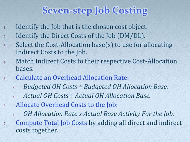 Chapter4 job costing | PPSX