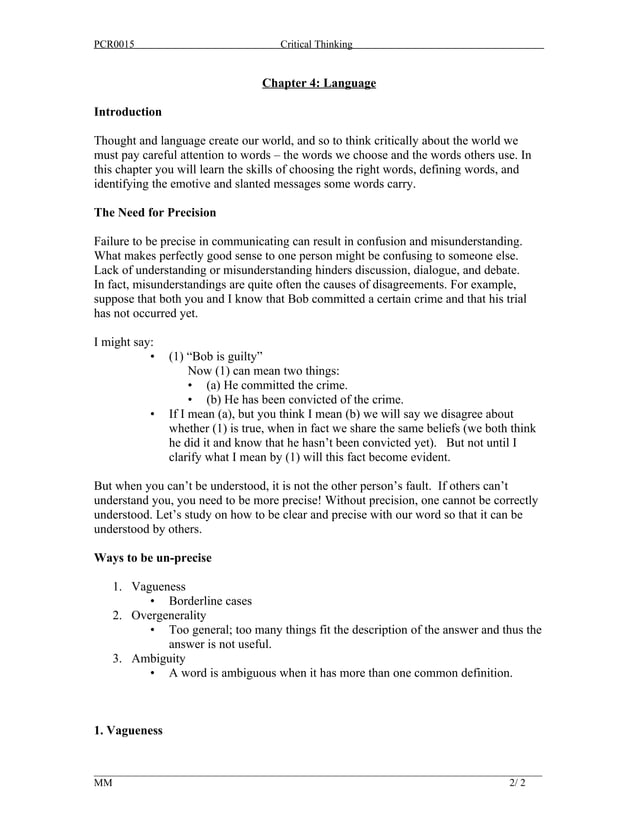 Chapter 4 language | DOC