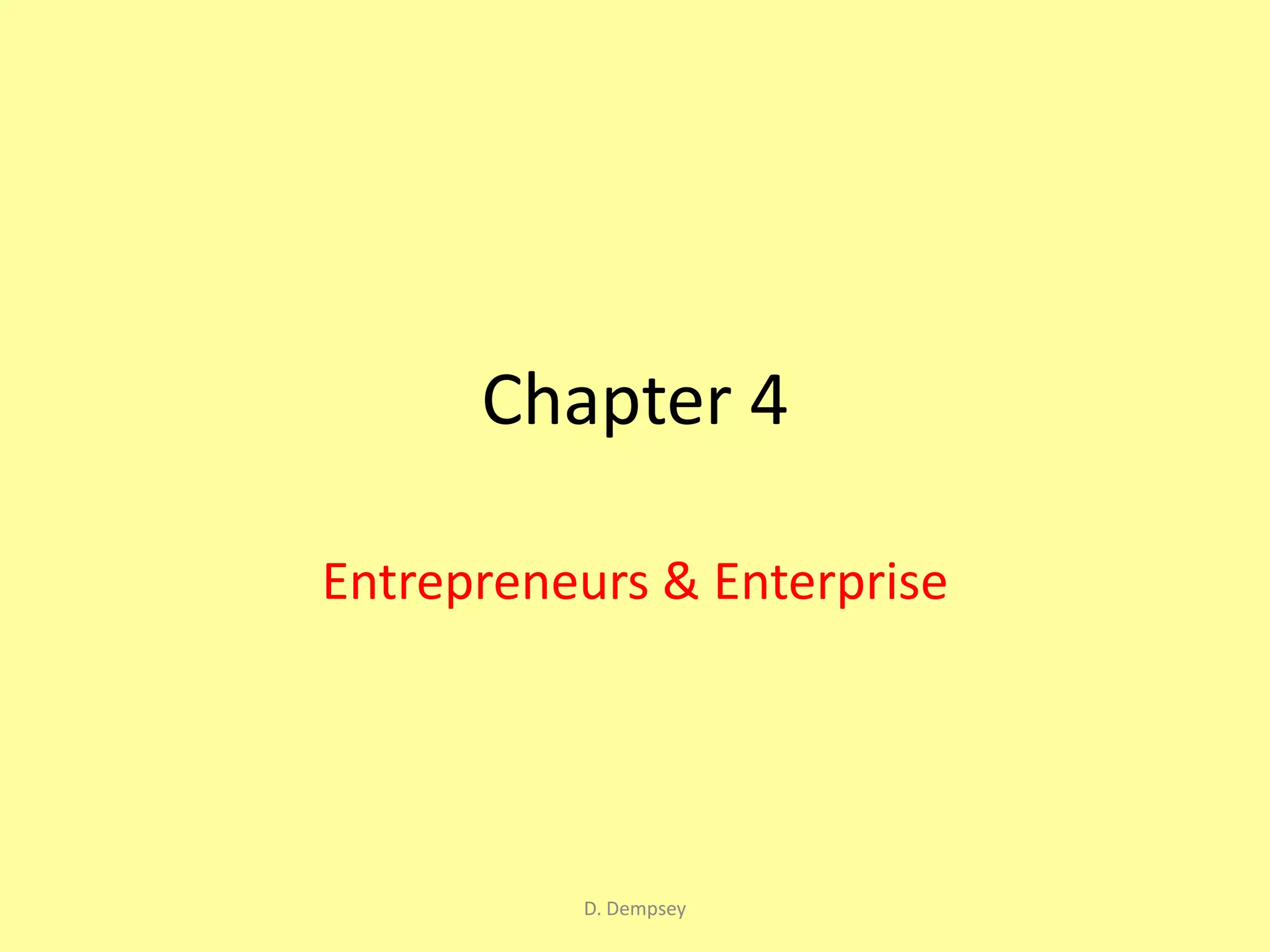 Chapter 4 lc business enterprise and entrepreneurs | PPTX
