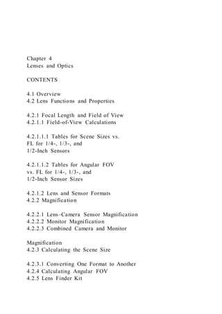 Chapter 4Lenses and OpticsCONTENTS4.1 Overview4.2 | PDF
