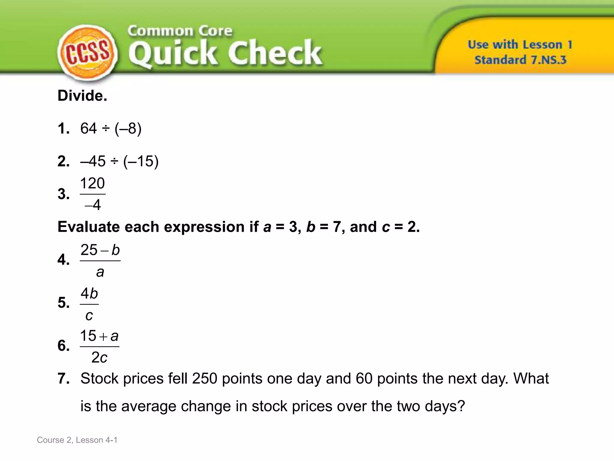 (7) Lesson 4.1 - Terminating and Repeating Decimals | PPTX