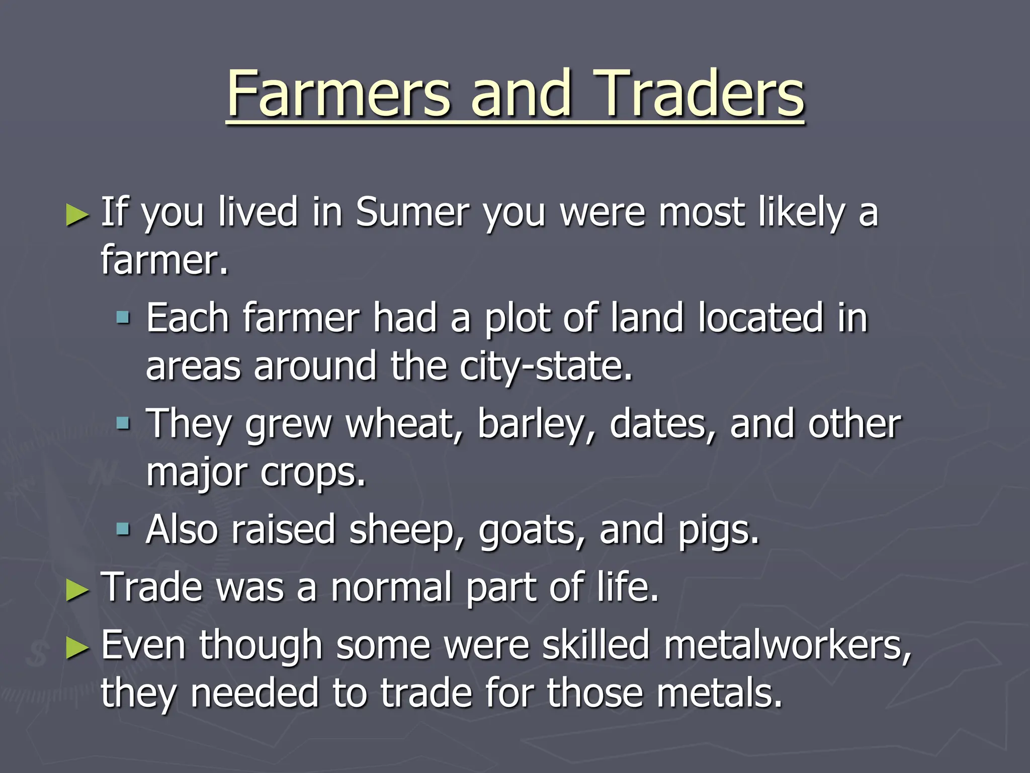 Chapter 4 lesson 1 the sumerians.pptx presentation | PPTX | Commodities ...
