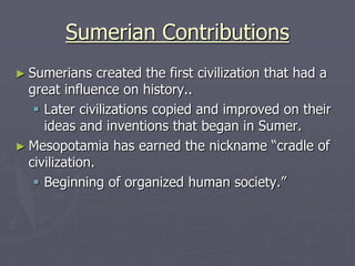 Chapter 4 lesson 1 the sumerians.pptx presentation | PPTX | Commodities ...
