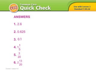 (7) Lesson 4.2 - Compare and order Rational Numbers | PPTX