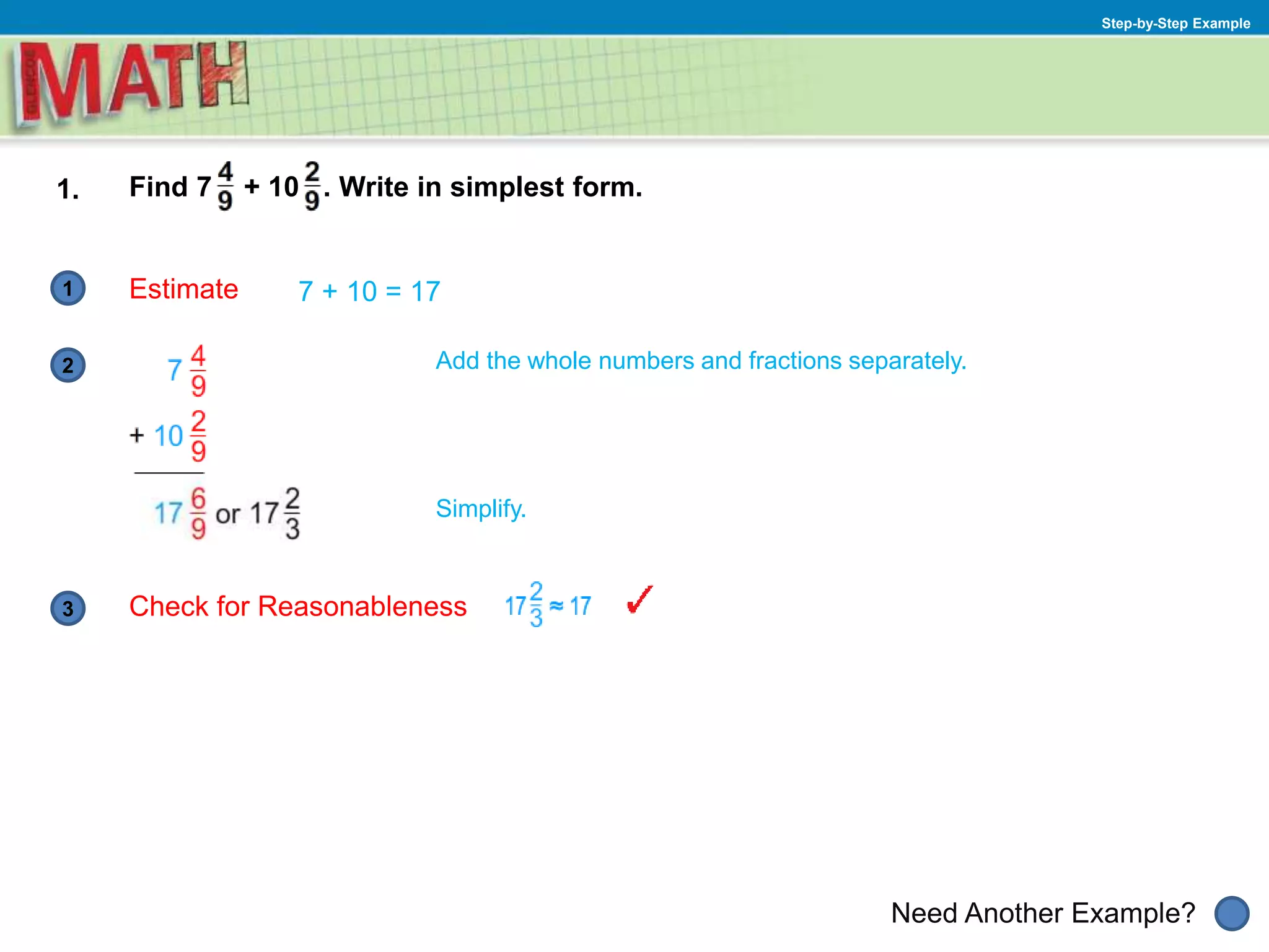 (7) Lesson 4.5 - Add and Subtract Mixed Numbers | PPTX