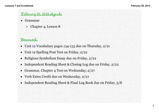 Chapter 4, Lesson 8 | PPT