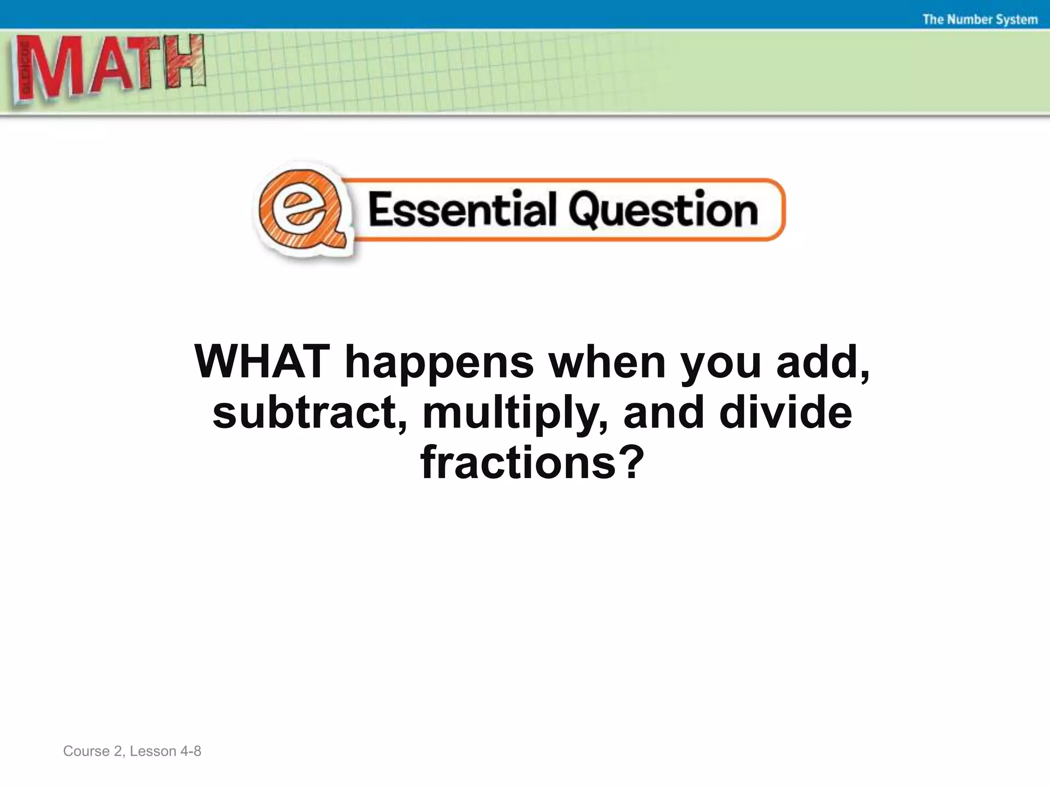 (7) Lesson 4.8 - Divide Fractions | PPT