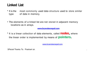 Link List : Introduction to List and Linked Lists | PPTX