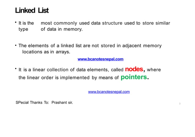 Link List : Introduction to List and Linked Lists | PPTX