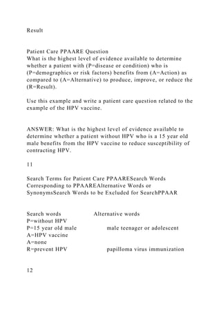 Chapter 4Locating Relevant Evidence Learning OutcomesA.docx