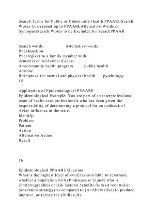 Chapter 4Locating Relevant Evidence Learning OutcomesA.docx