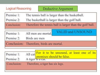 Chapter 4 logical reasoning | PPTX