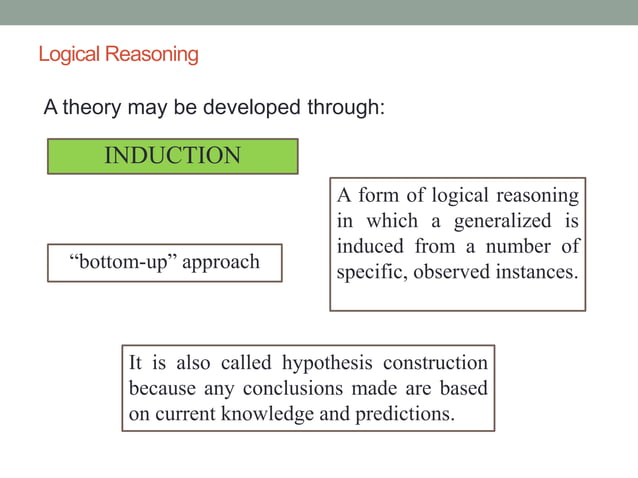 Chapter 4 logical reasoning