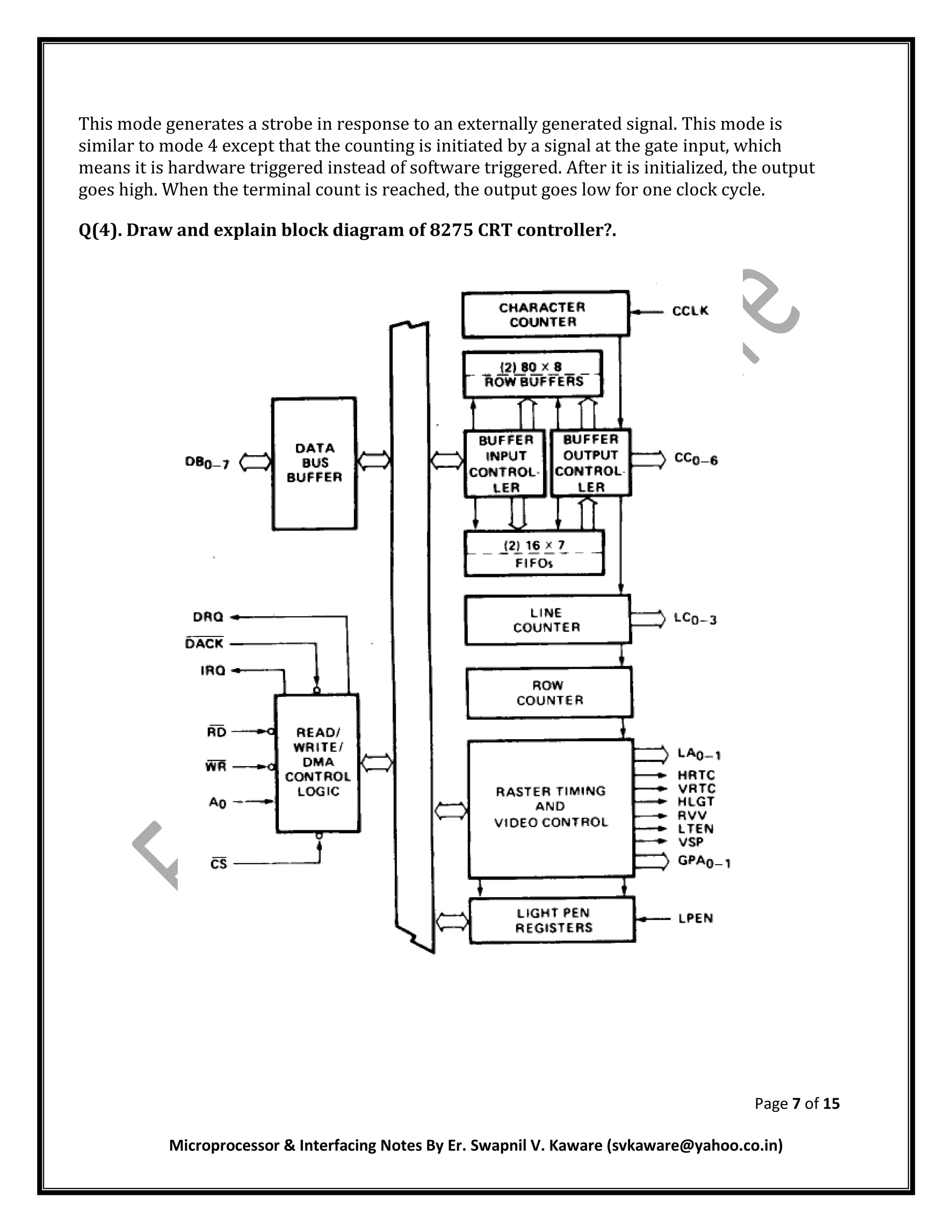 Microprocessor & Interfacing (Part-2) By Er. Swapnil V. Kaware | PDF