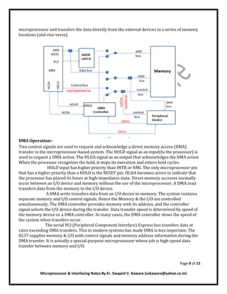 Microprocessor & Interfacing (Part-2) By Er. Swapnil V. Kaware | PDF