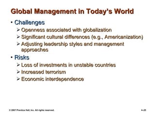 Chapter 4 Managing In A Global Environmen Ppt04 | PPT