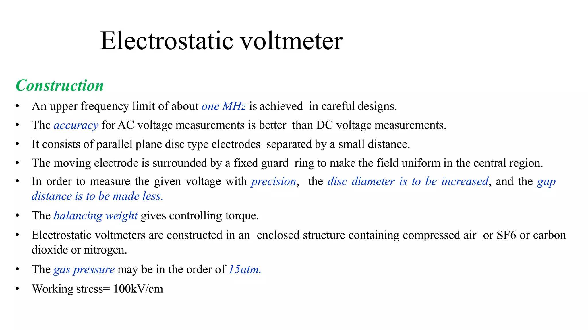 measurement of high voltage and high currents | PPTX