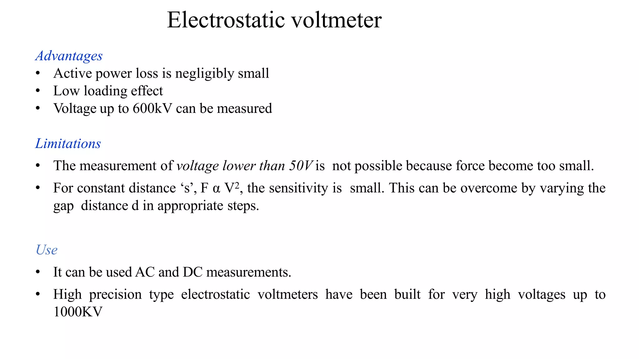 measurement of high voltage and high currents | PPTX