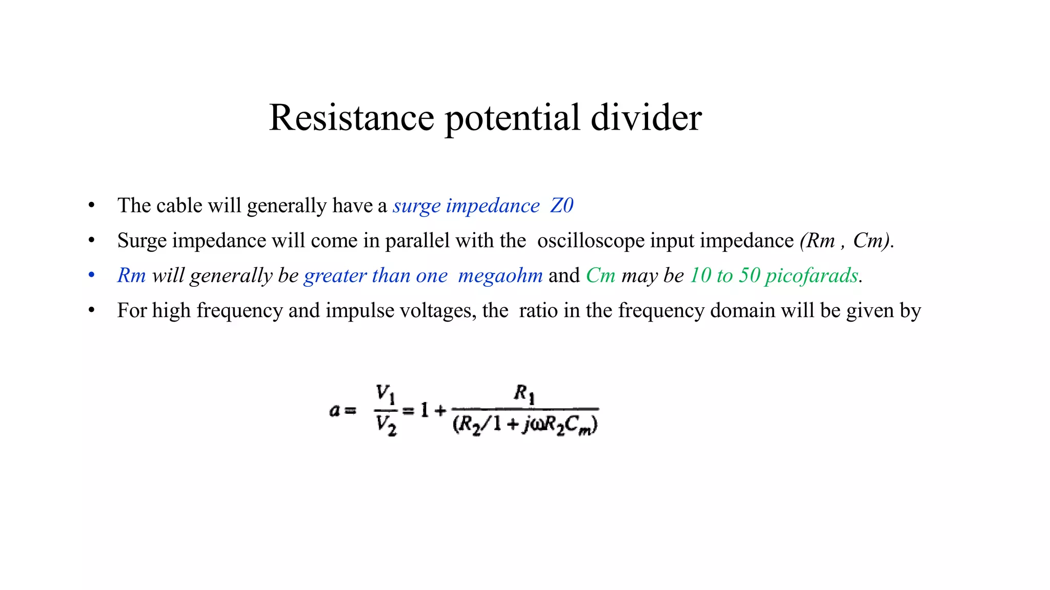 measurement of high voltage and high currents | PPTX