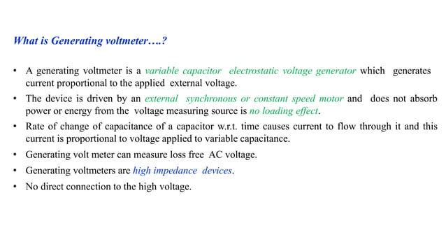 measurement of high voltage and high currents | PPTX