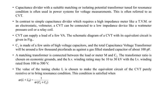 measurement of high voltage and high currents | PPTX