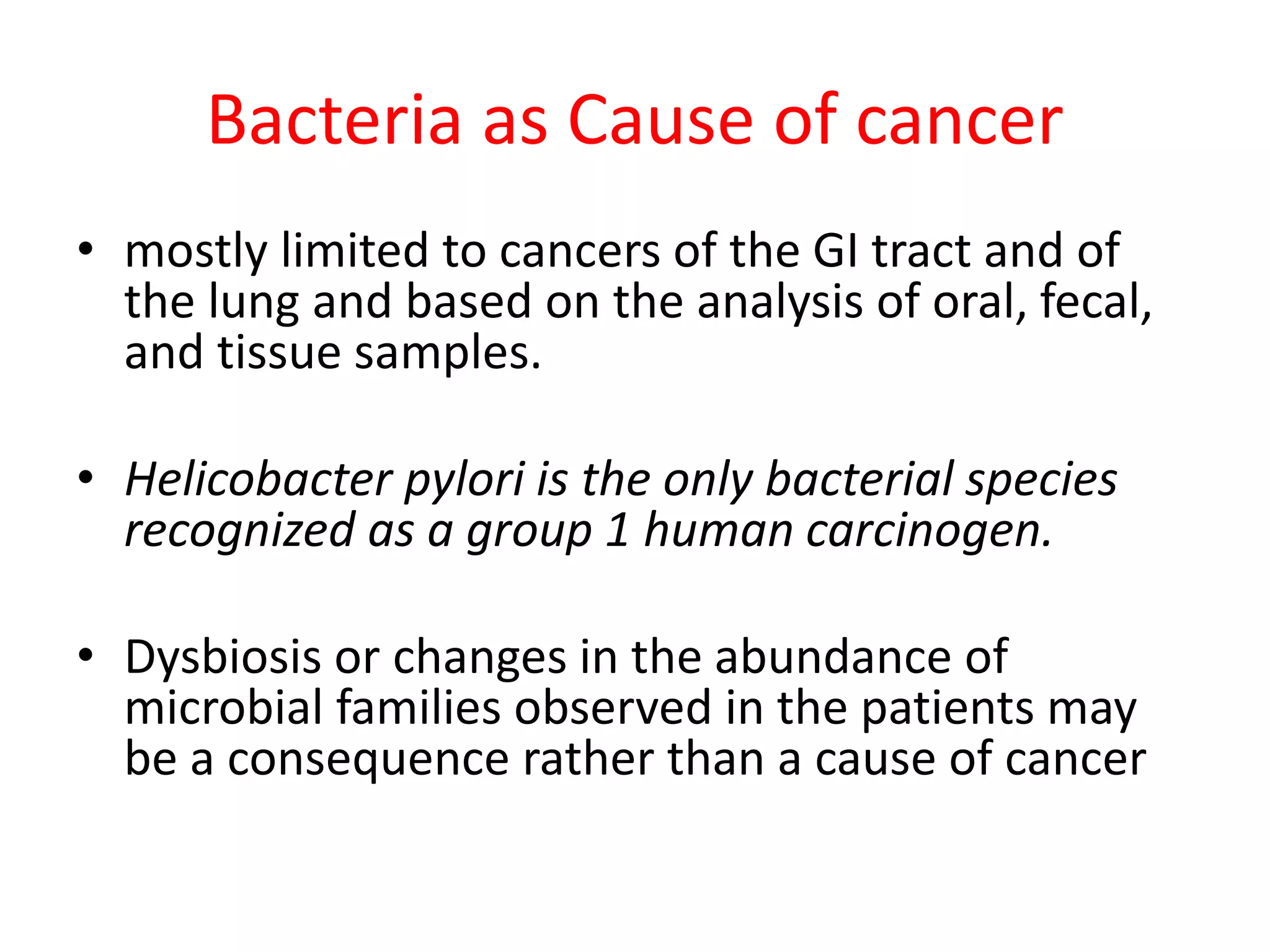 Chapter 4 microbiome and cancer | PPTX