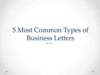 Chapter 4 most common letters | PPTX