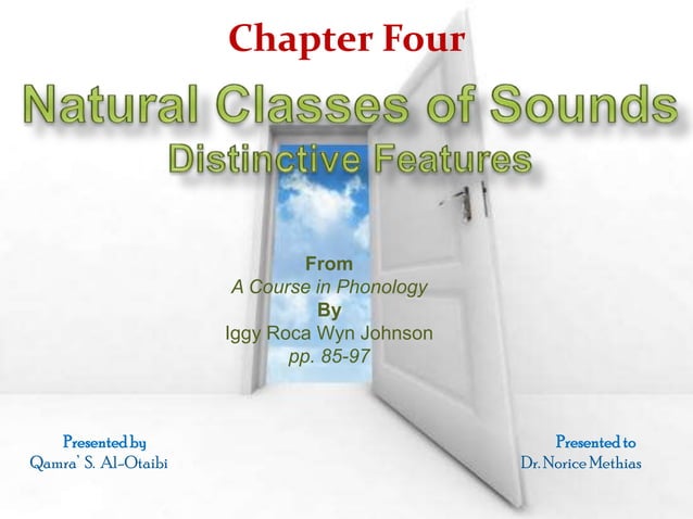 Chapter4 natural classes of sounds distinctive features | PPT