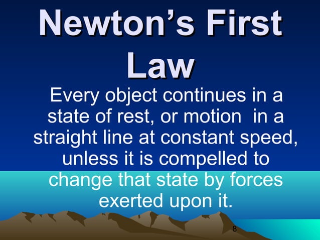 Chapter 4 newton's 1st law | PPT