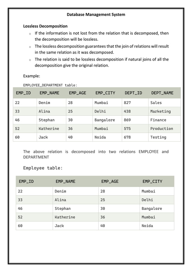 Chapter 4 notes DBMS.pdf | Databases | Computer Software and Applications