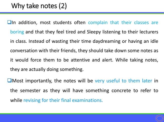 Chapter 4 Note Taking.ppt | Educational Assessment | Education