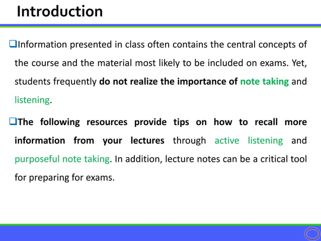 Chapter 4 Note Taking.ppt | Educational Assessment | Education