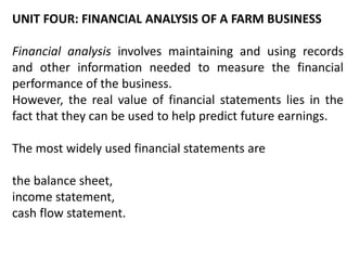 Rural finance and agricultural financial management | PPT