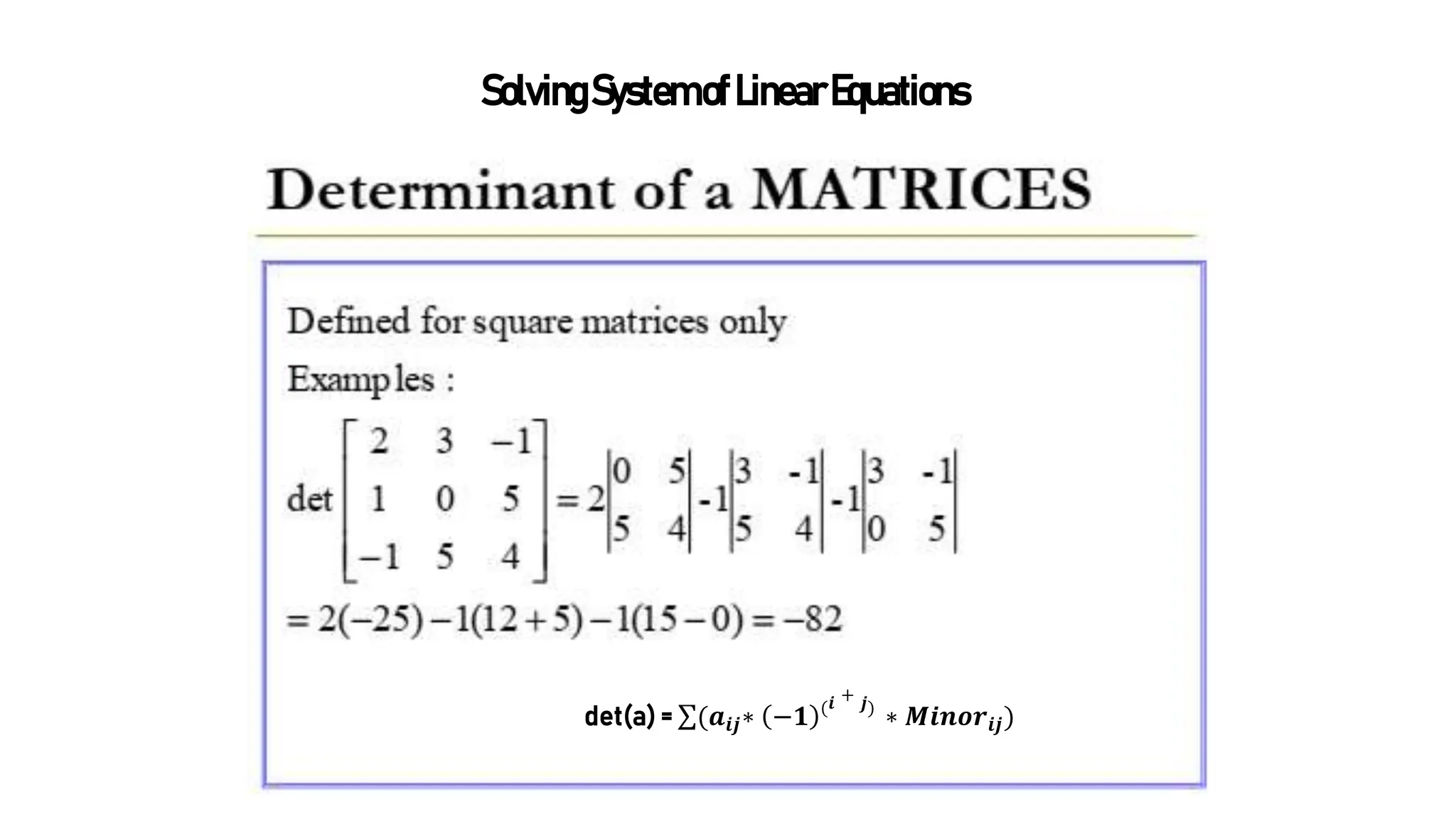 Computational Method for Engineers: Solving a system of Linear ...