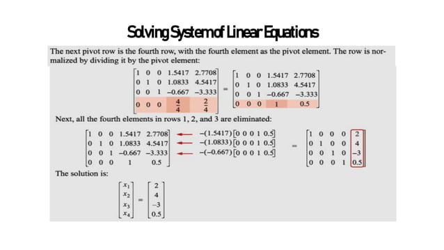 Computational Method for Engineers: Solving a system of Linear ...