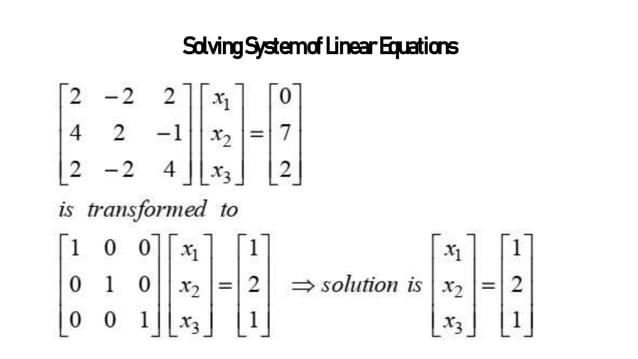 Computational Method for Engineers: Solving a system of Linear ...